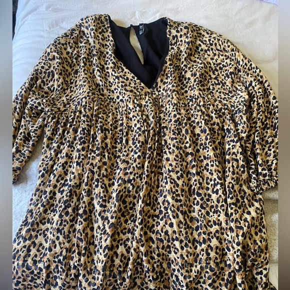 Zara | Dresses | Zara Leopard Print Babydoll Dress Sz Xl | Poshmark